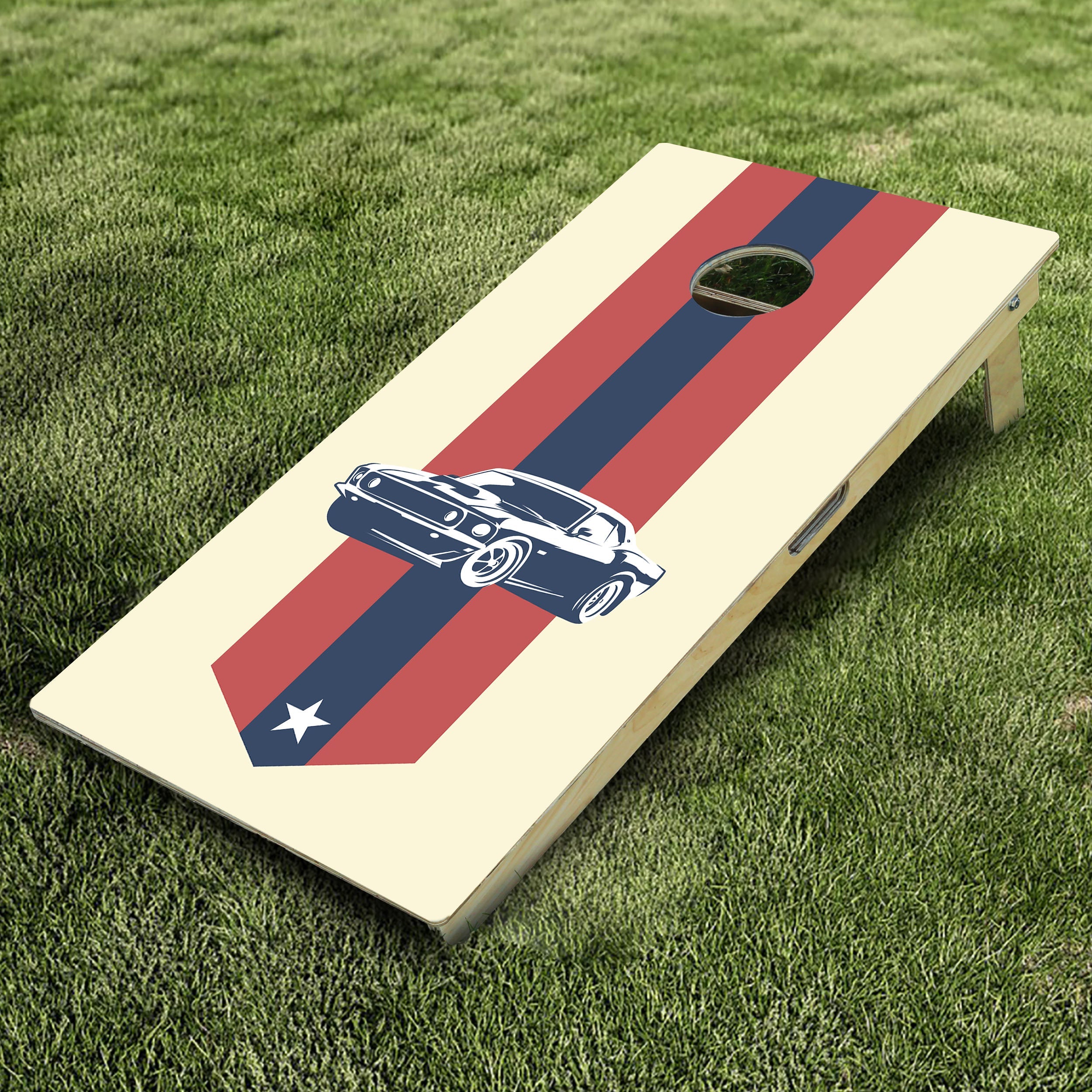 Vintage Muscle Car 2 Cornhole Boards – Bulljive Cornhole