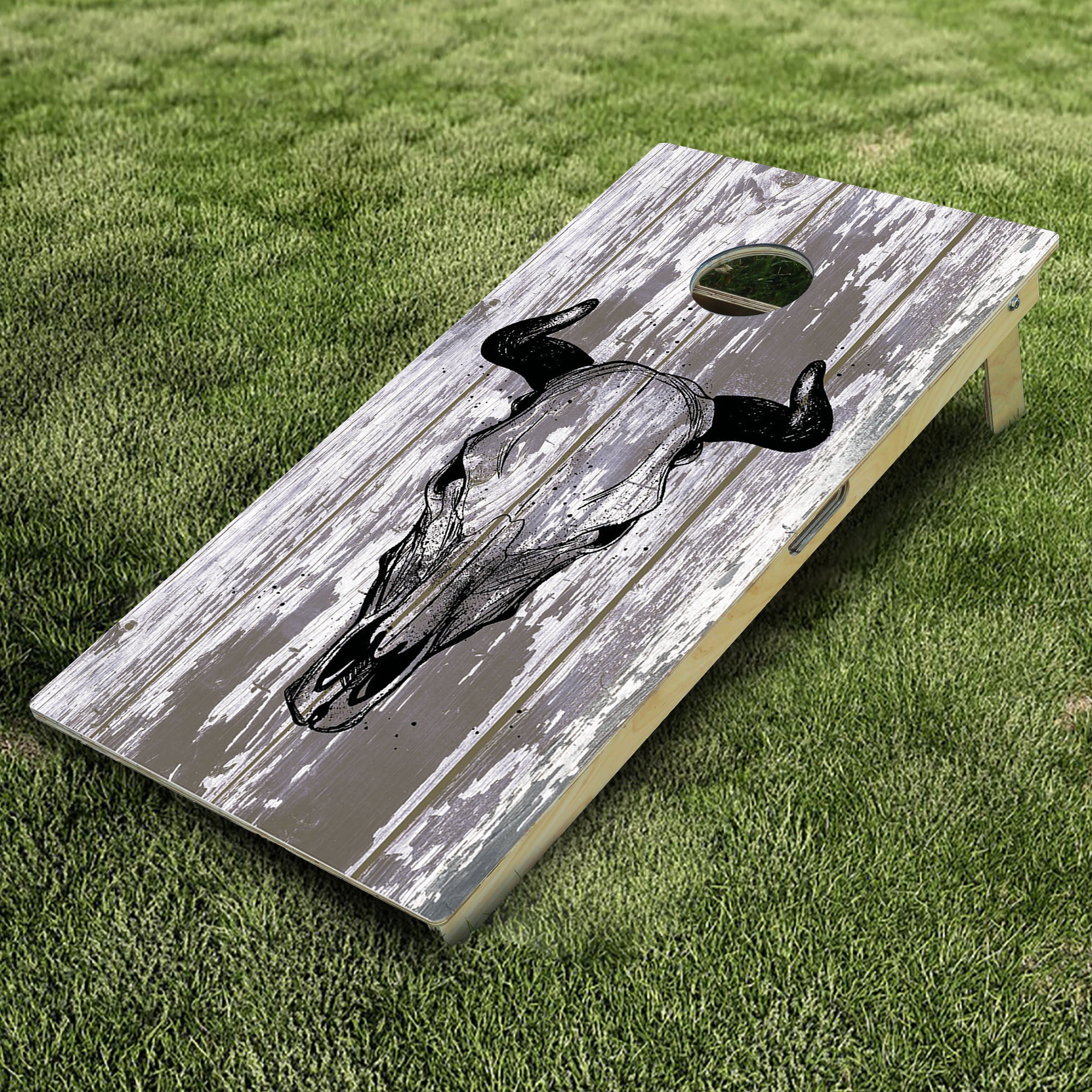 Bull Skull 2 Cornhole Boards – Bulljive Cornhole